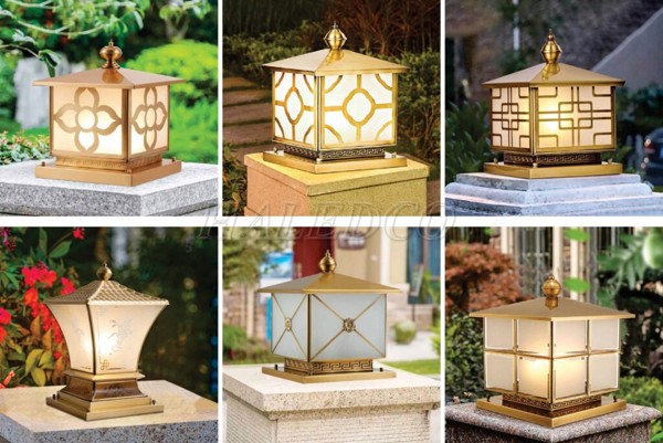 99+ hộp đèn trụ cổng đồng, nhôm, sắt bán chạy giá rẻ